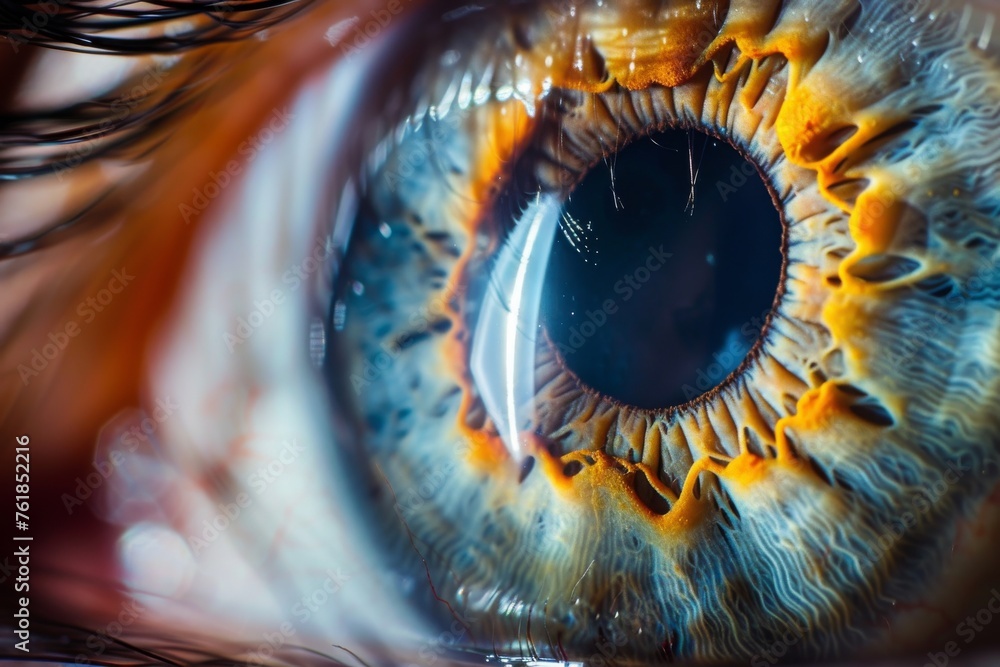 Macro eye photo. Keratoconus - eye disease, thinning of the cornea in ...