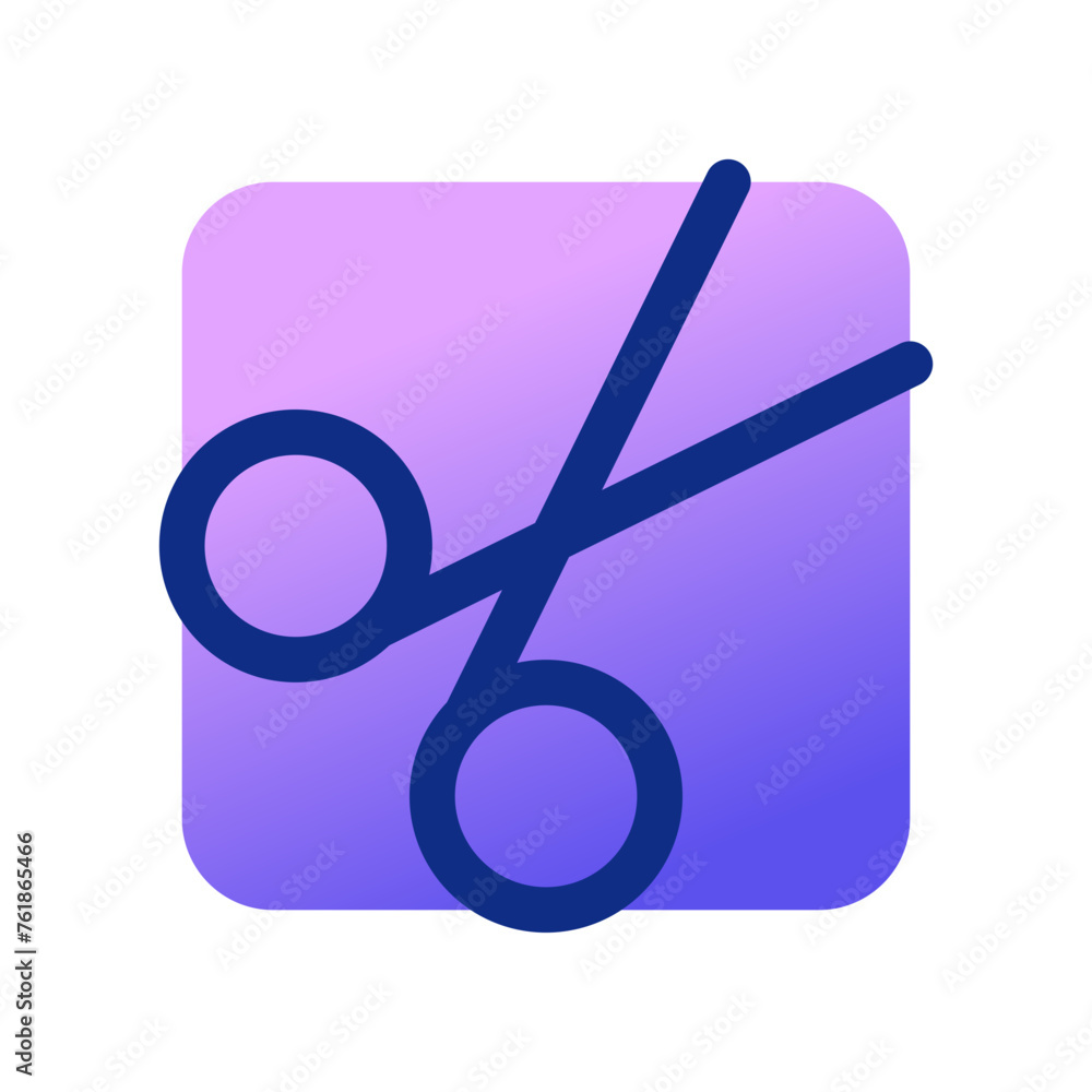 Editable vector scissors cut icon. Part of a big icon set family ...