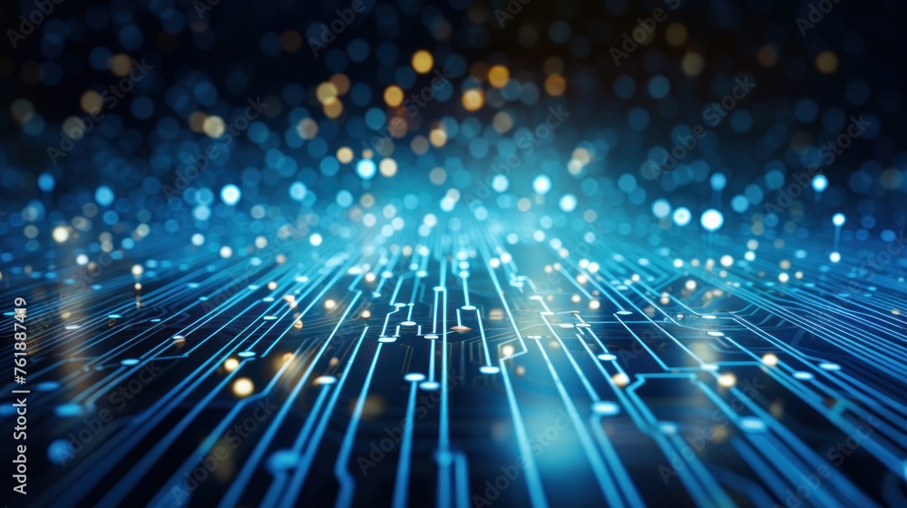 IT technology background that portrays the resilience of digital ...