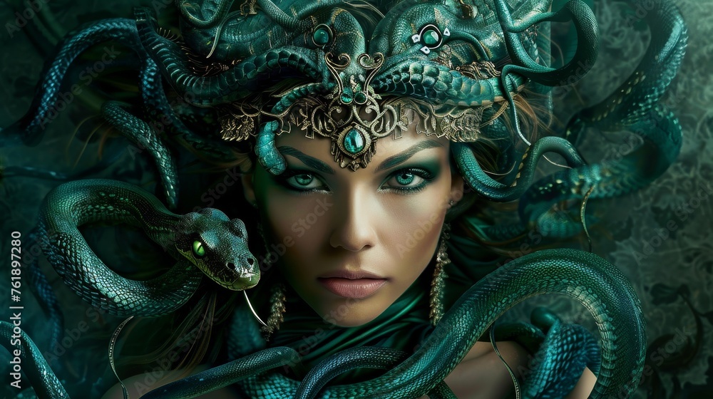 a beautiful illustration painting of the beautiful greek mythology ...