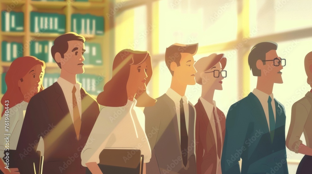 An animated video depicting a collaboration between lawyers and key ...
