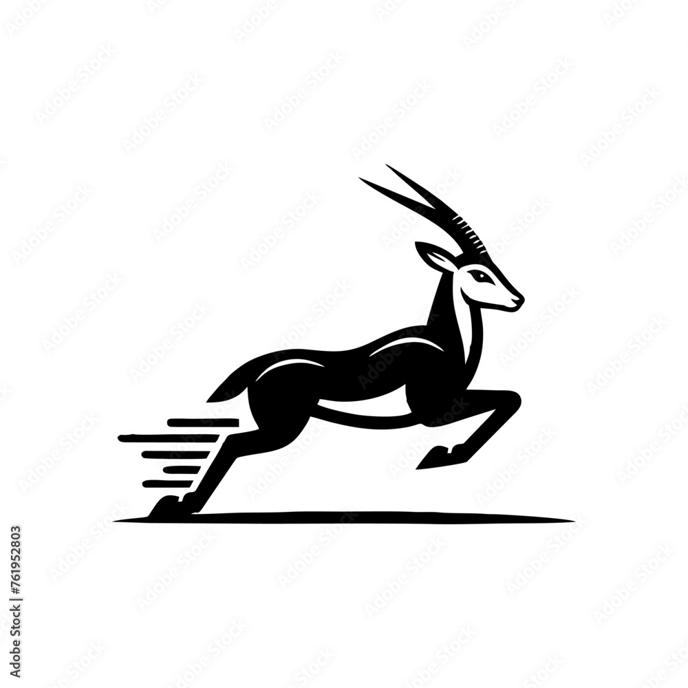 Springbok logo vector. springbok vector illustration. springbok wild ...