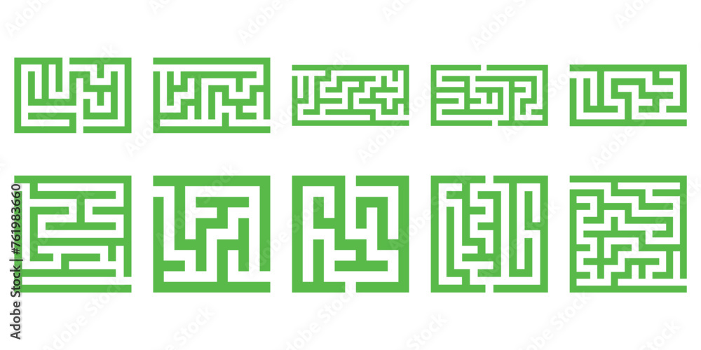 Simple Maze Stock Vector | Adobe Stock