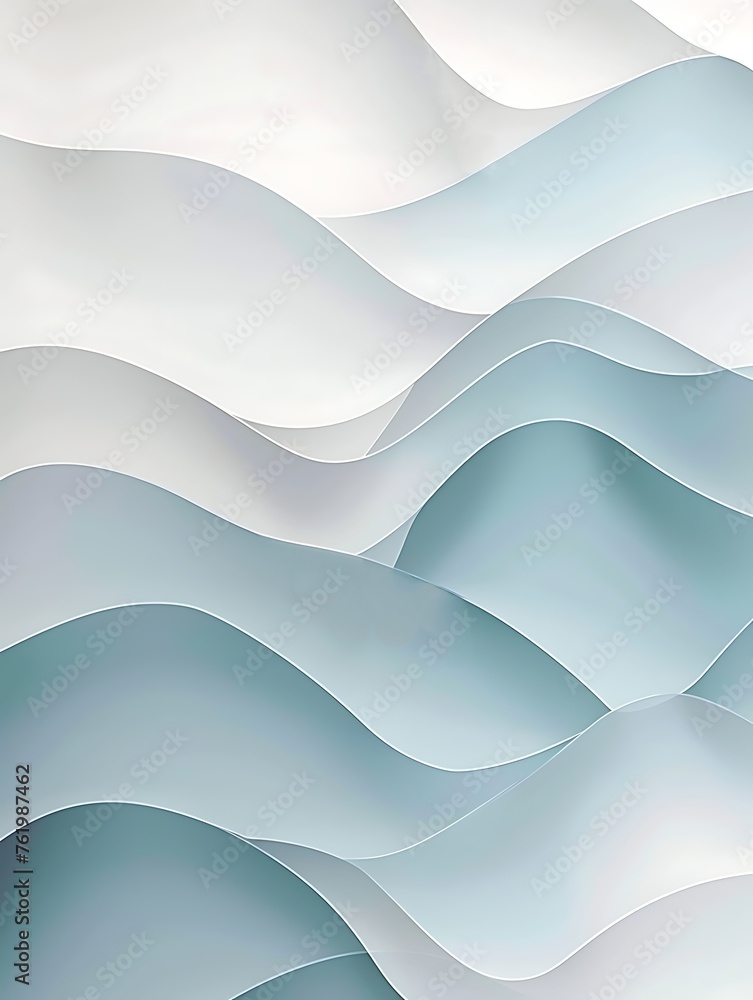 Abstract background with minimalist style layered translucent mountain ...