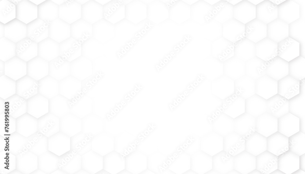 Black and white hexagon honeycomb seamless pattern. Simple elements of ...
