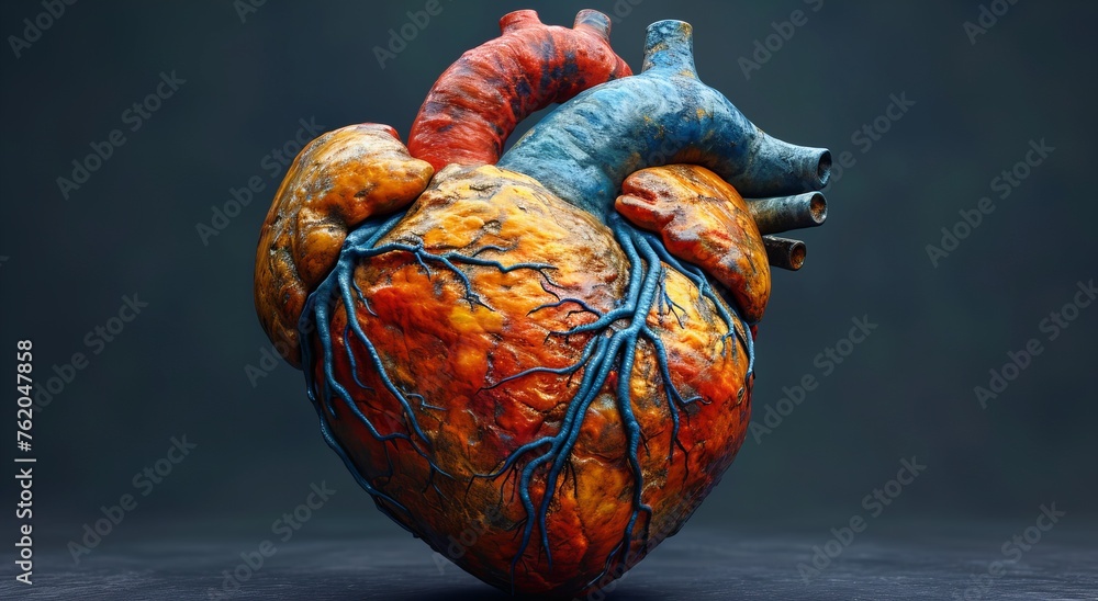 Lifelike portrayal, accurate anatomy, medical illustration ...