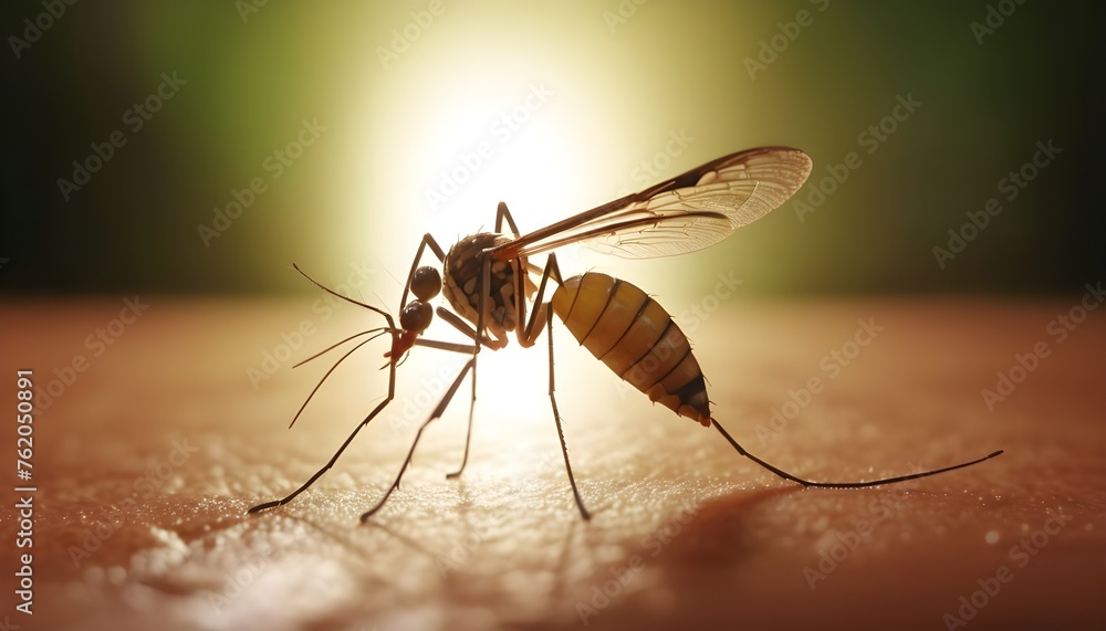 World malaria day with ban icon sign for prevention of virus carrier ...