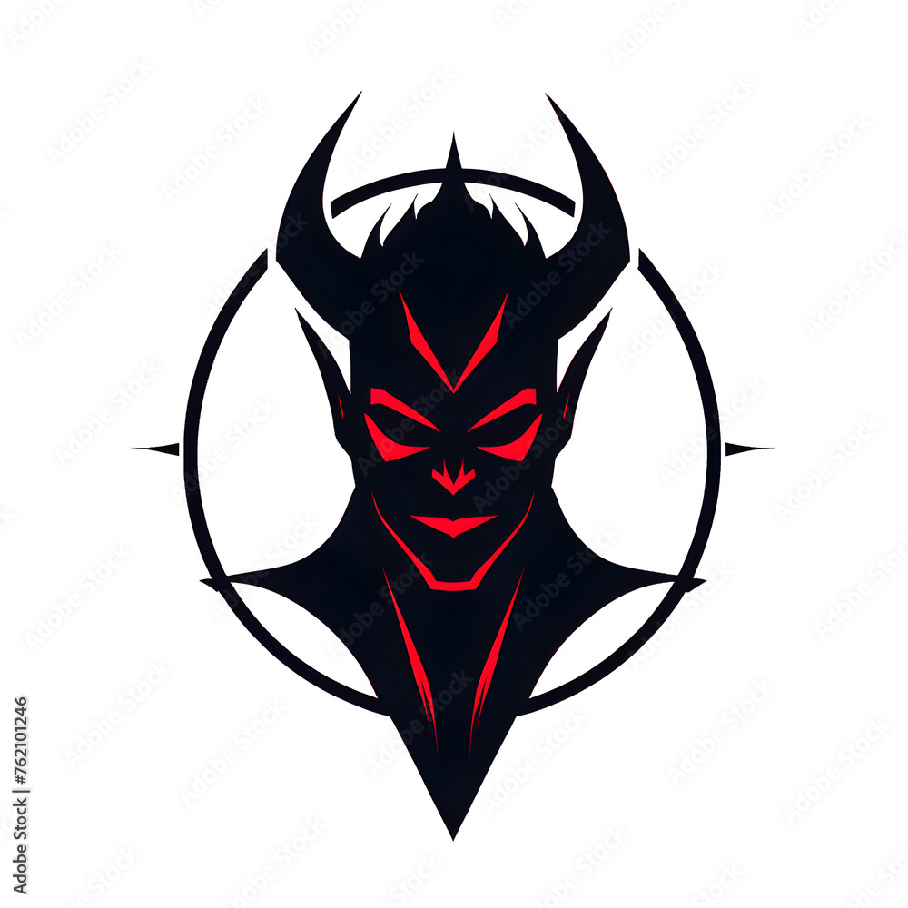 ภาพประกอบสต็อก Red BlackHigh Demon, satan, evil, devil, lucifer head ...