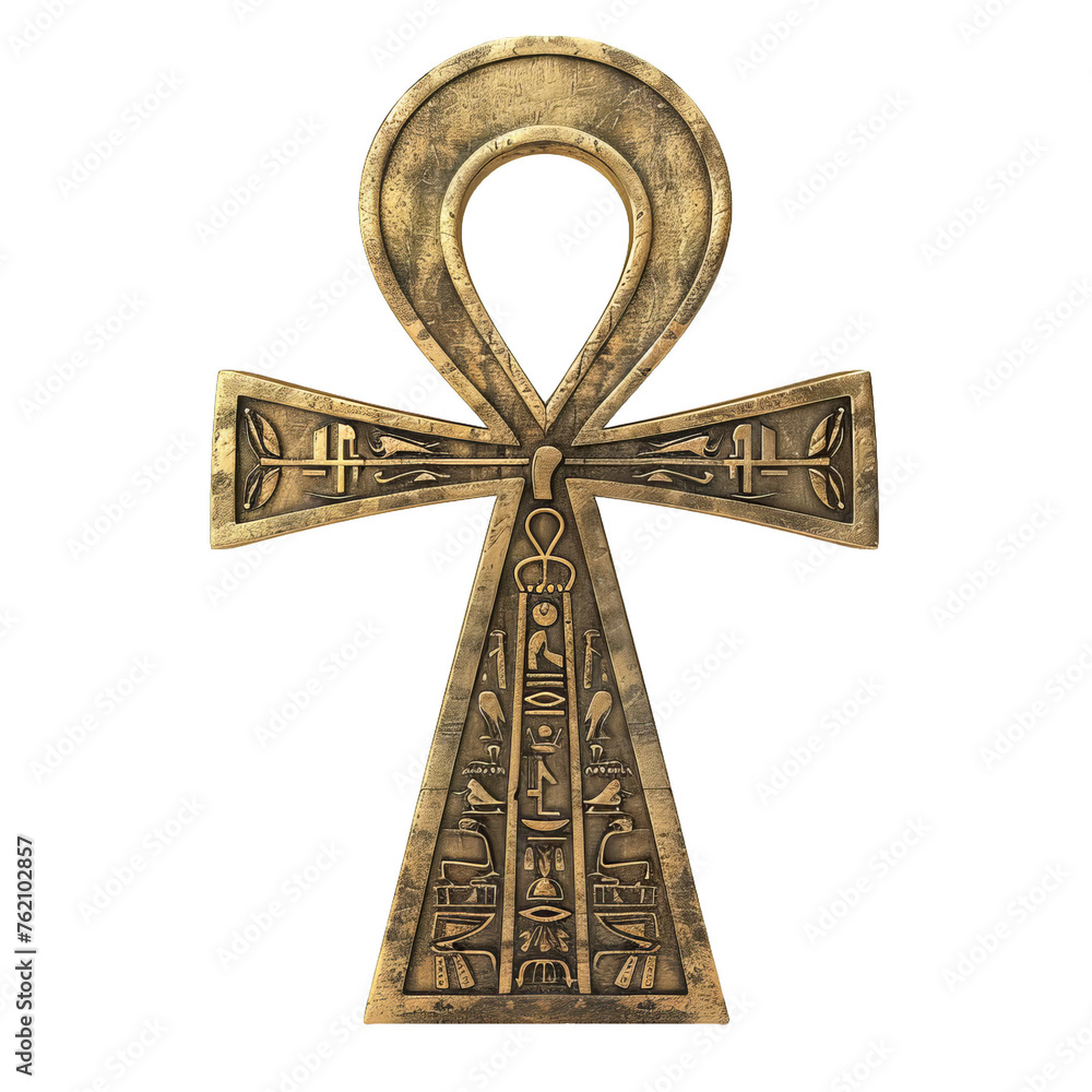 A depiction of the Ankh cross, a symbol of life in ancient Egypt ...