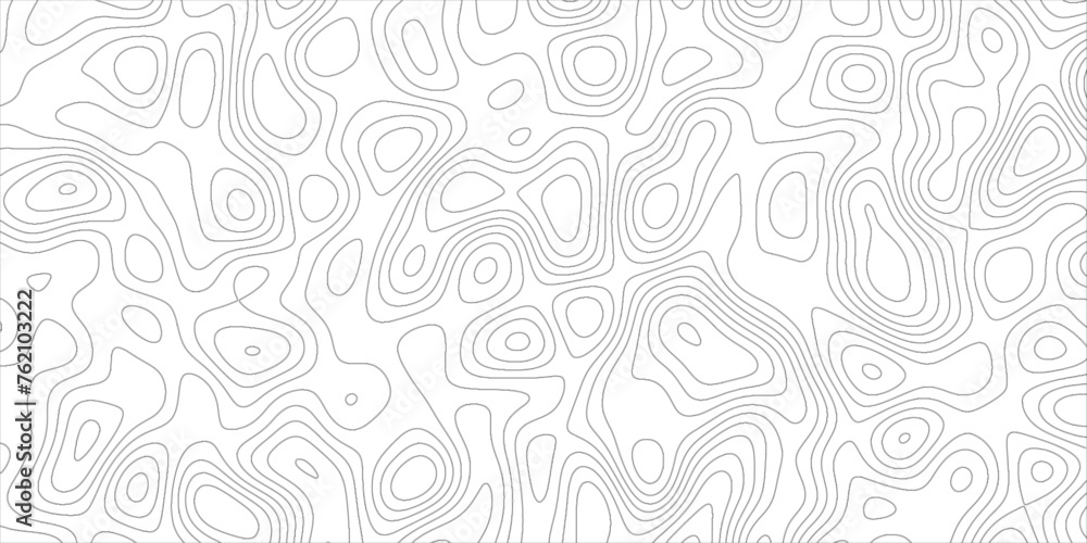 Abstract black & white topography on old paper-textured canvas ...