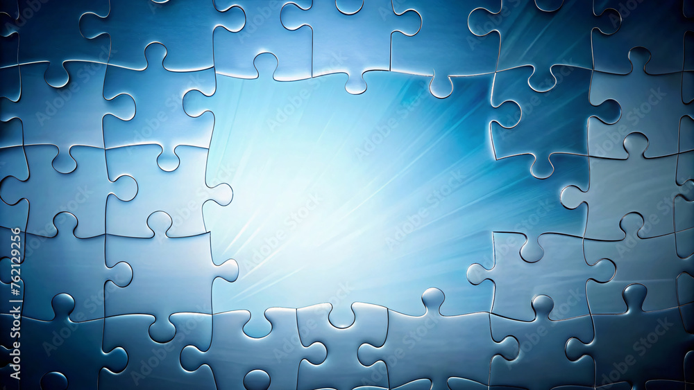Teamwork in Business: Jigsaw Puzzle Pieces Fit Together to Solve ...
