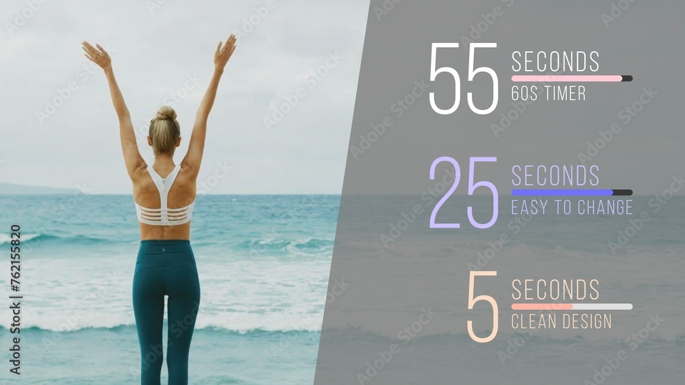 Modern Exercise Animated Countdown Timer Stock Template | Adobe Stock
