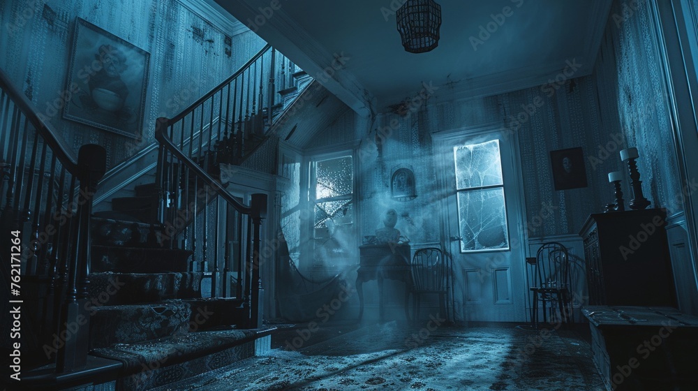 Explore the eerie tension! Display a sequence of side views showcasing ...