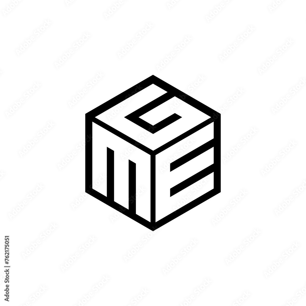 MEG letter logo design with white background in illustrator. Vector ...