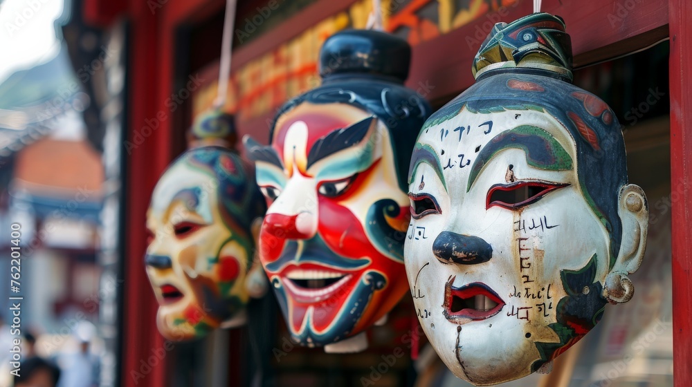 Tal and Talchum, " Hahoe masks " ,Korean Traditional Masks at Insadong ...
