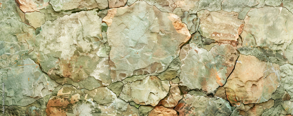 Rustic Stone Cladding Texture. A panoramic view of rustic stone ...