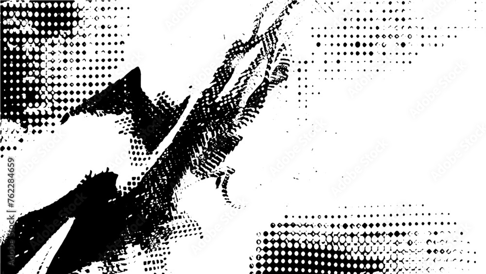 dust particle and dust grain texture on white background. distorted ...