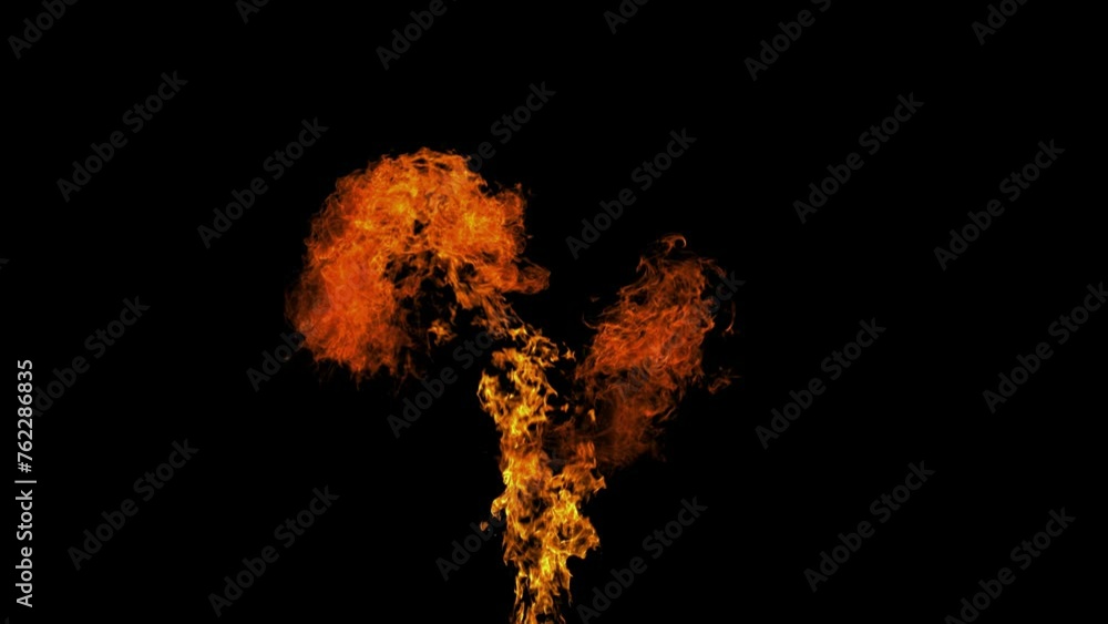 Realistic Ground Fire High Quality flame footage burning fire, red fire ...