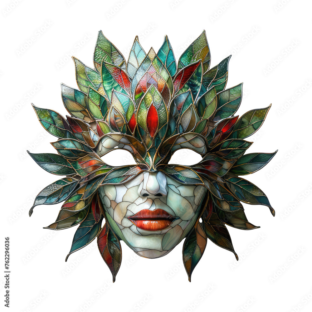 beautiful Madi grass mask made of stained glass very beautifully ...