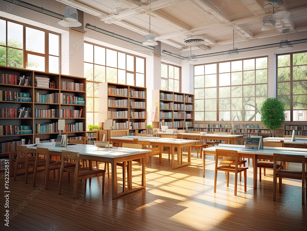 School library: Where endless aisles beckon curious minds to explore ...