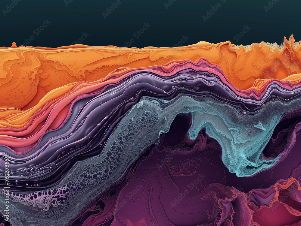 simulation of a turbulent flow of a fluid with several phases in ...