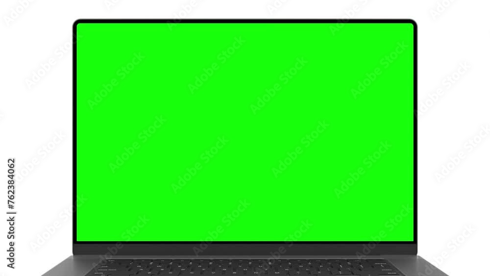 Laptop frameless screen - computer rotation from the top with opening ...