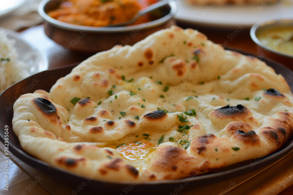 The most widely accepted Indian bread is the spongy naan bread. This ...