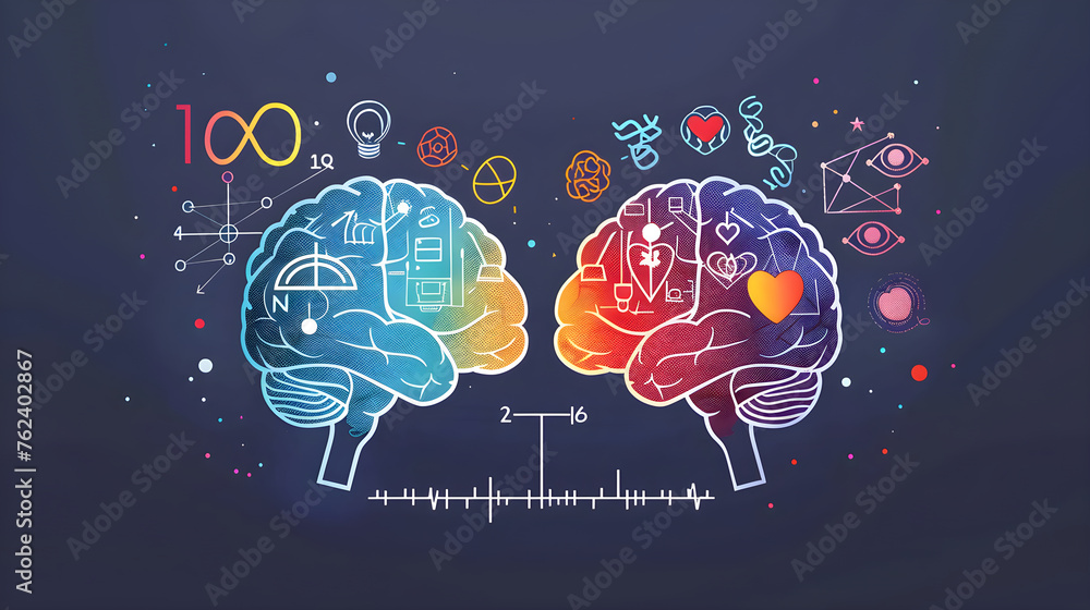Foto de Conceptual Representation of IQ vs EQ: A Juxtaposition of ...