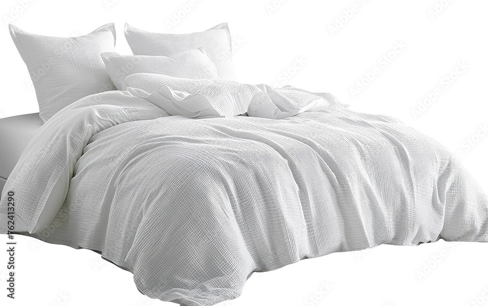 White Seersucker Comforter Set, Queen Bed in a Bag White Seersucker ...