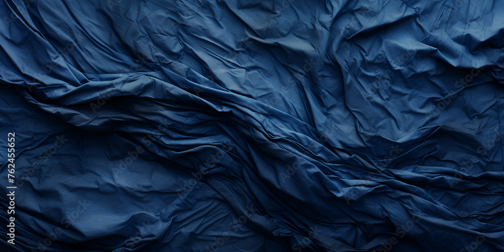 blue fabric texture, Crumpled Navy blue paper abstract shape background ...