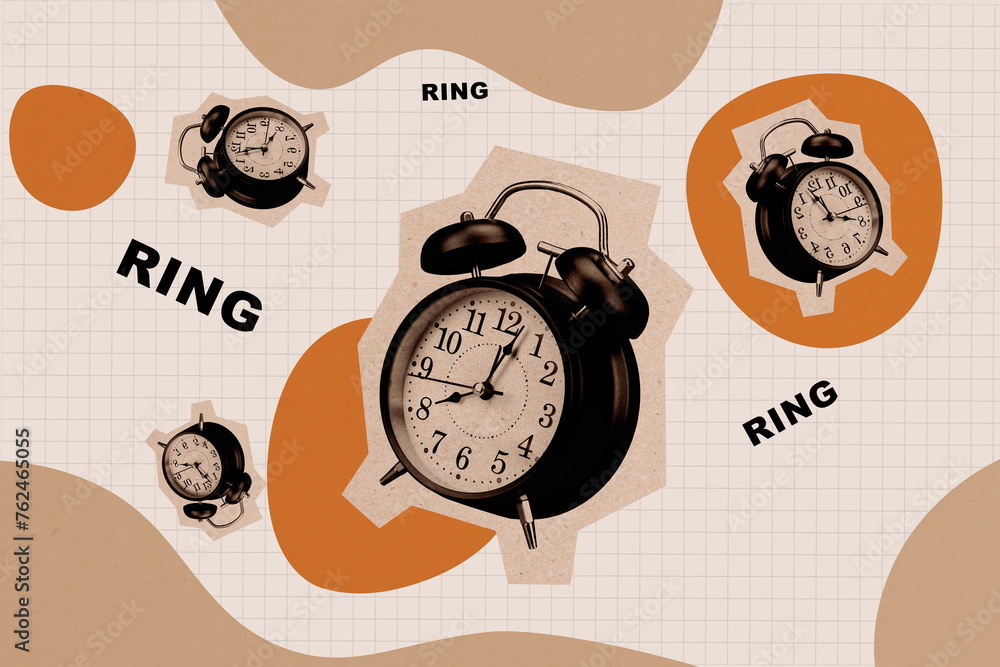 Sketch image composite trend artwork photo collage of retro silhouette ...