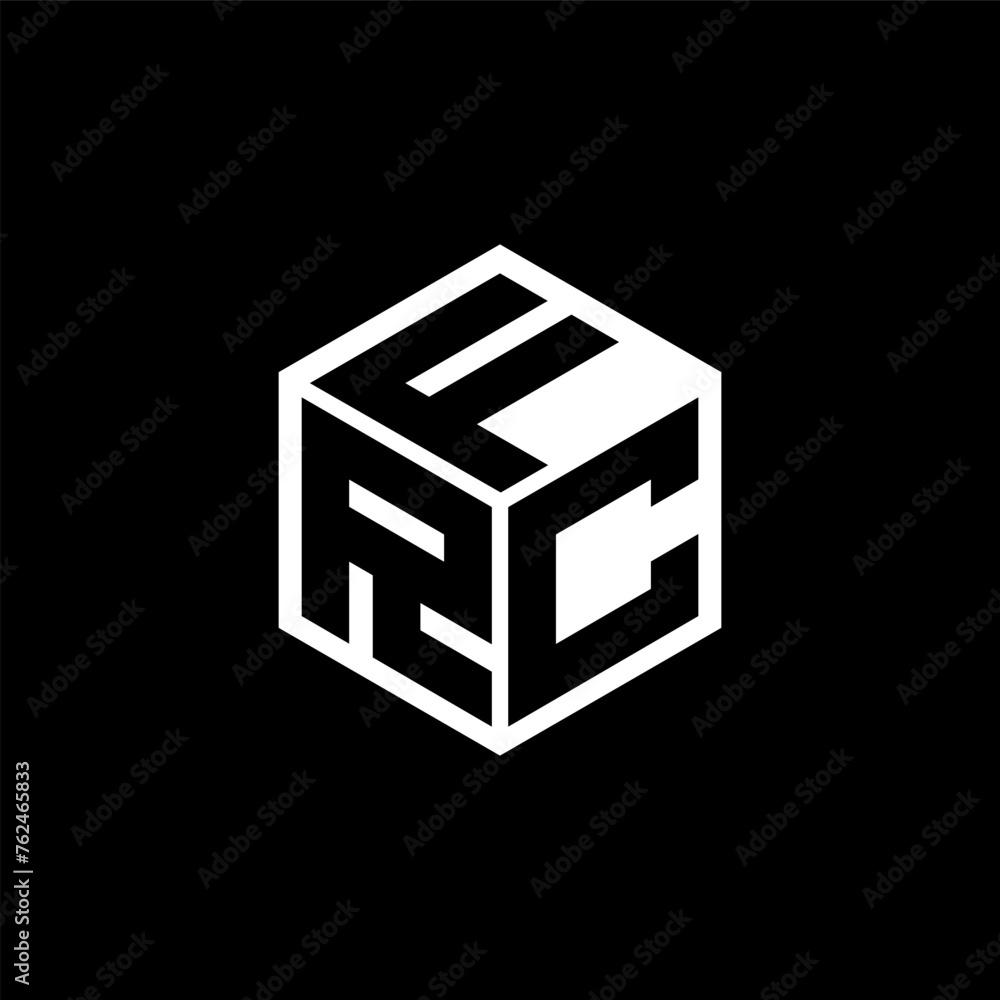 RCF letter logo design in illustration. Vector logo, calligraphy ...