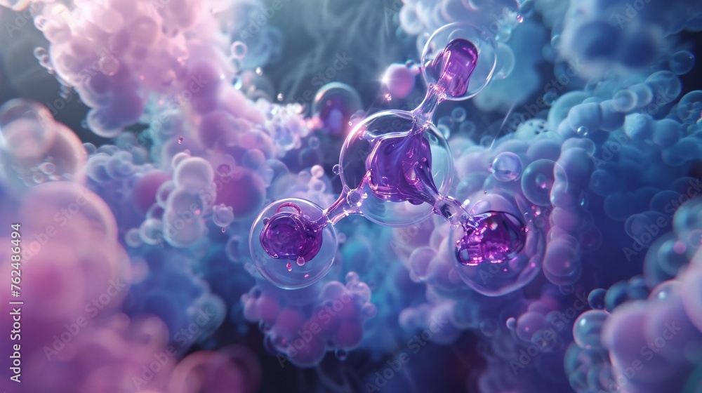 Atoms coming together to form a hydrogen molecule an illustration of ...