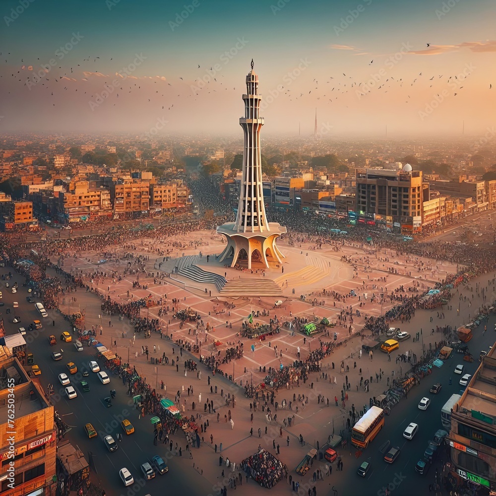 Minar e Pakistan Lahore. landmark of Pakistan. Stock Photo | Adobe Stock