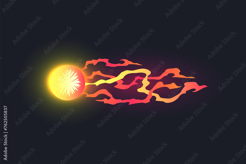 Cartoon laser gun beam. Alien combat weapon rays. Futuristic shot ...