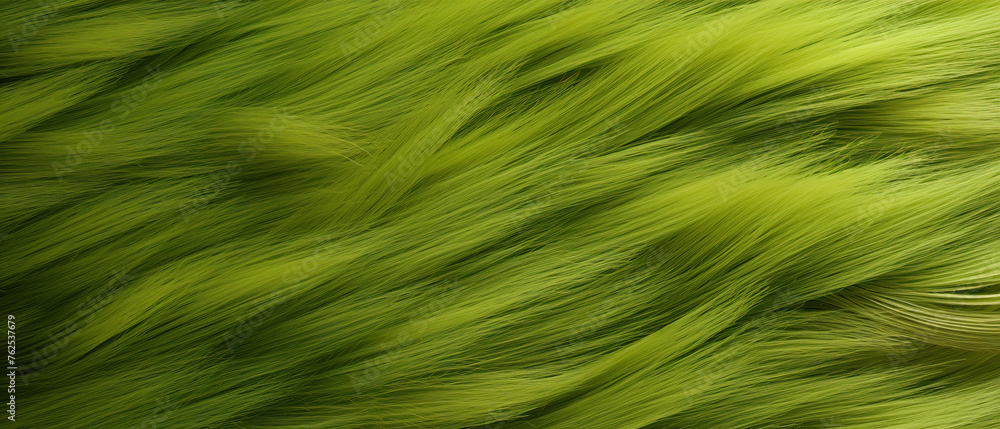 Enchanted emerald meadow background. A detailed close-up of vibrant ...