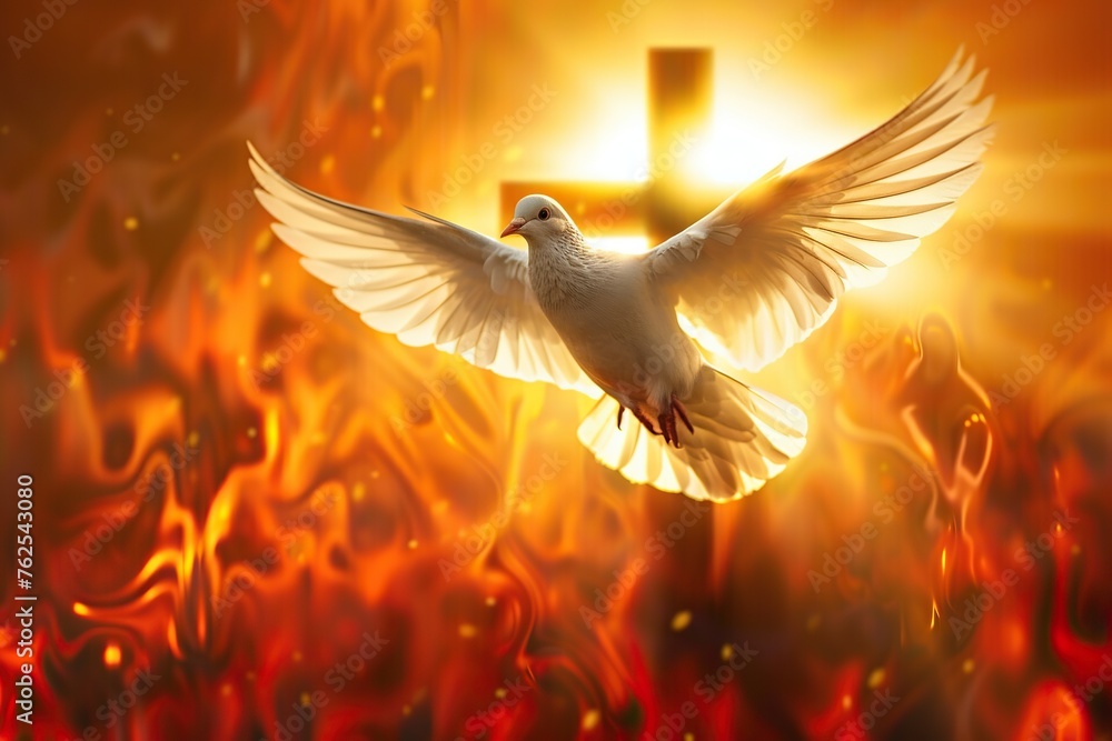 Embodying Divine Grace The Holy Spirit Manifested as a Winged Dove ...