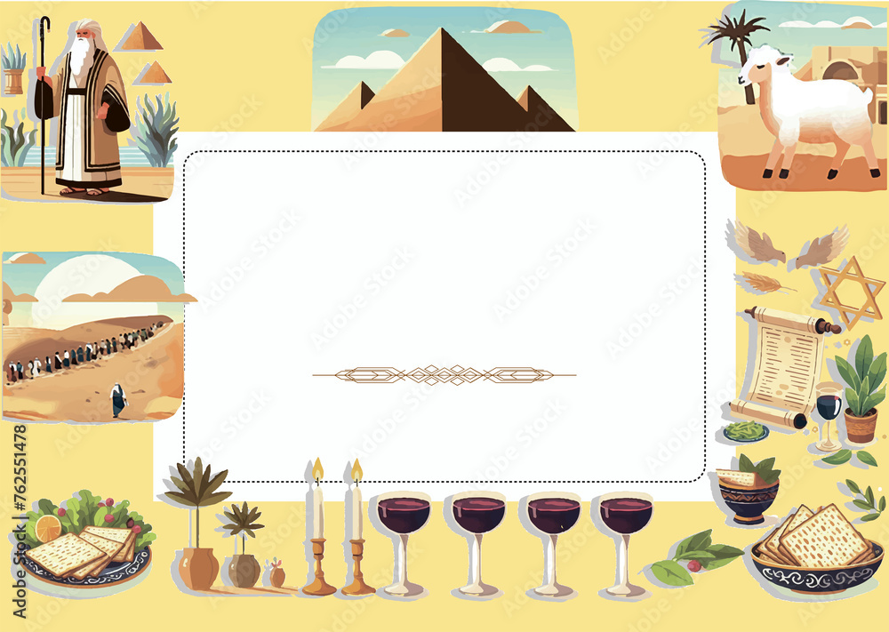 Postcard, invitation, personalized on the table, landscape orientation ...