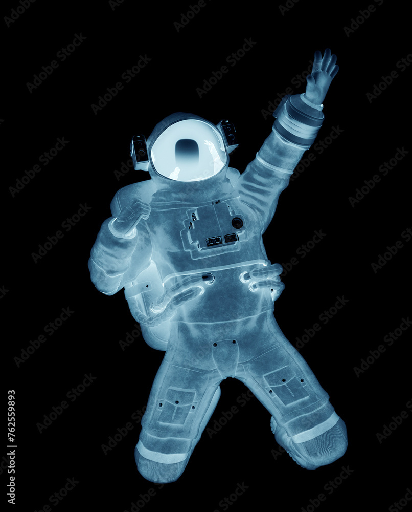 astronaut in hopeless pose Stock Illustration | Adobe Stock