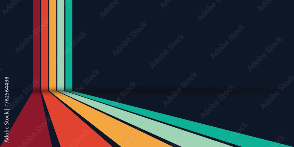 etro vintage 70s style stripes background poster lines. shapes vector ...