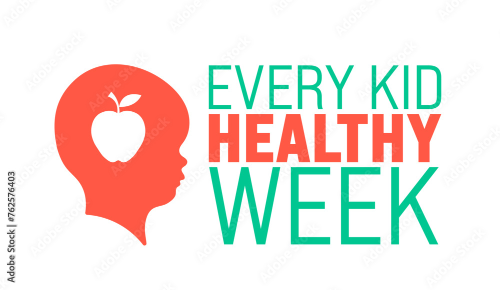 April is Every Kid Healthy Week background template. Holiday concept ...