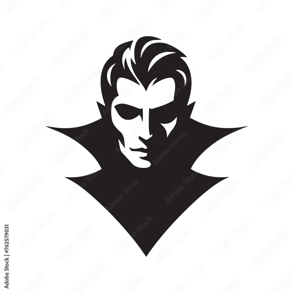 Dracula silhouette: Dracula Vector Silhouette Embodying the Mystery and ...