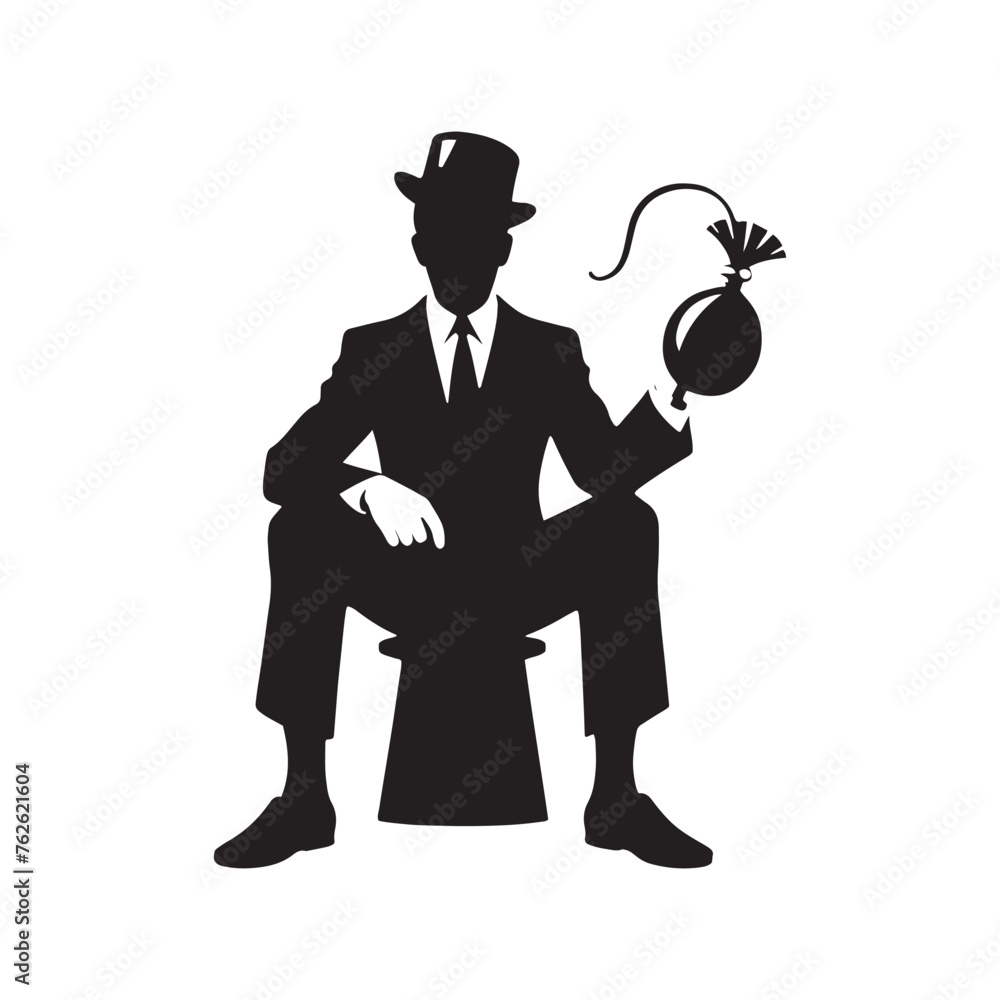 April Fool's Folly: Vector Silhouettes Celebrating April Fool's Day ...