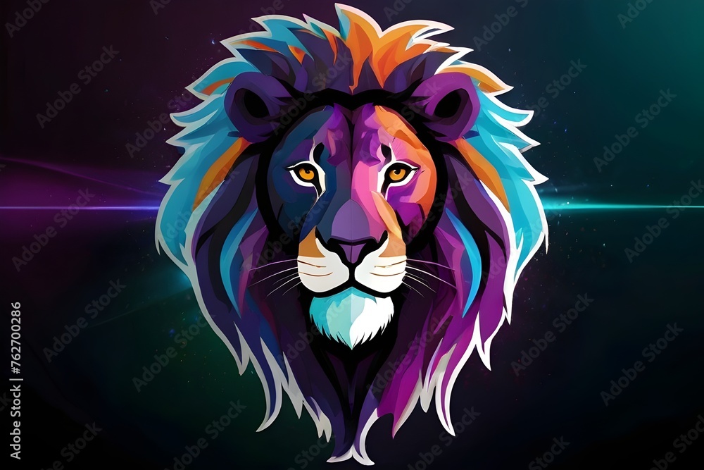 lion illustration, lion head vector, lion head logo, lion logo, lion ...