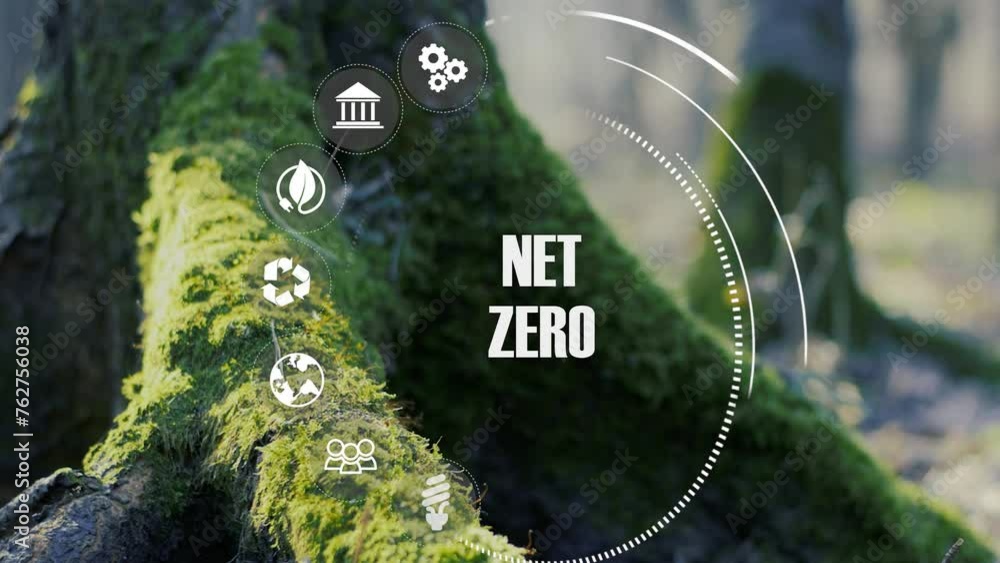 Net zero , carbon neutral concept. Net zero greenhouse gas emissions ...