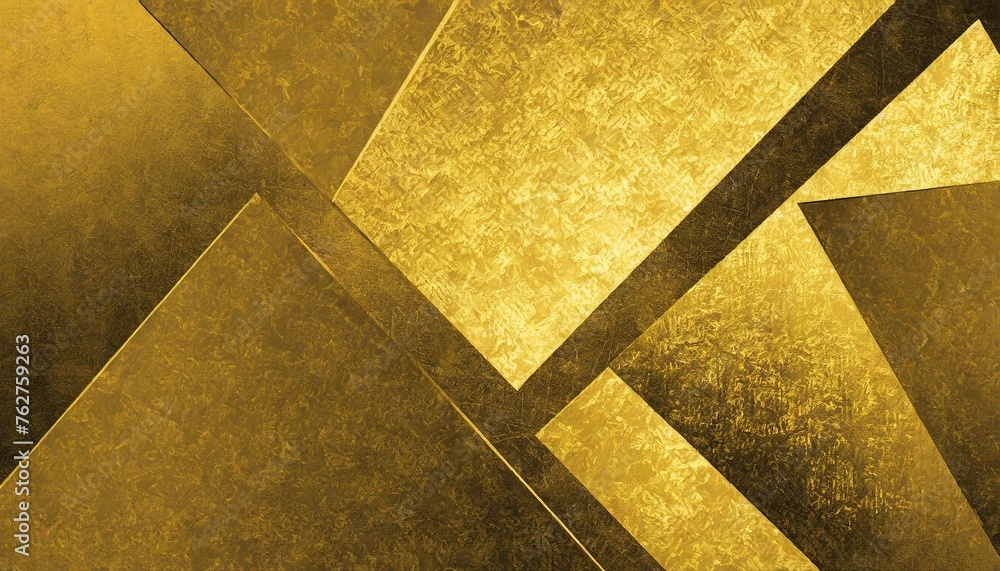 abstract gold background with textured vintage triangle pattern of ...