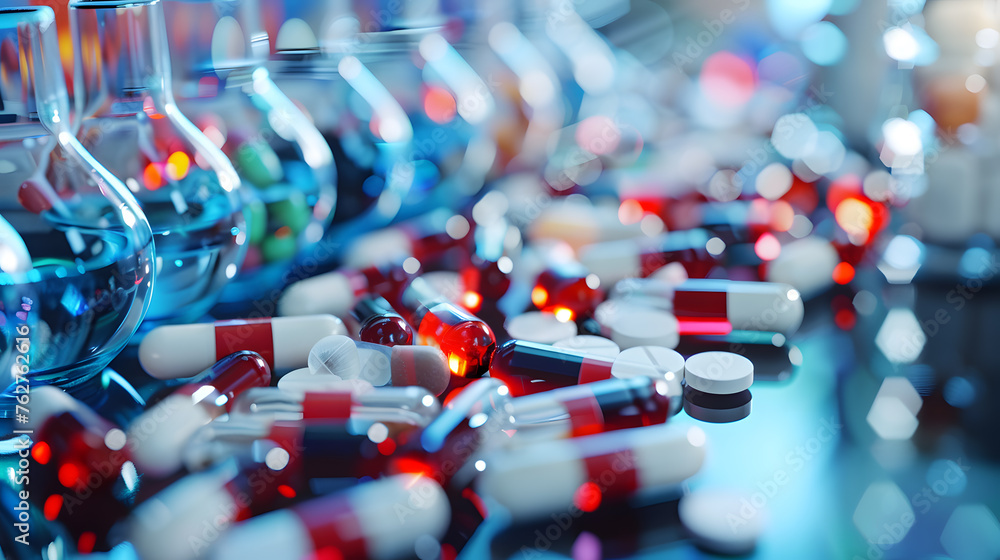 Biochemistry study: drug formulation focus, detailed molecular models ...