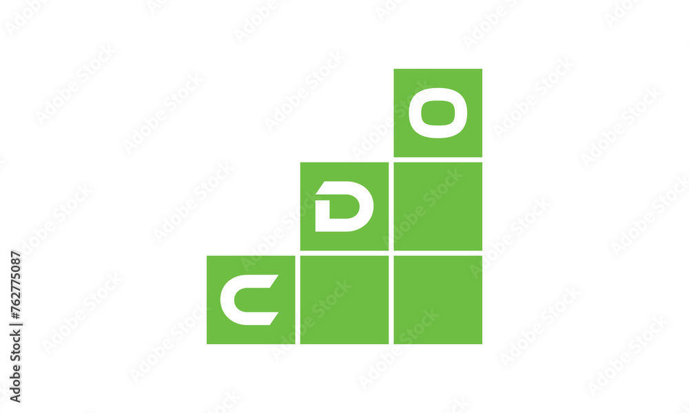 CDO initial letter financial logo design vector template. economics ...