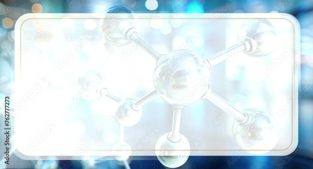 3D Atoms and Molecules in Science Themed Video with Title Description ...