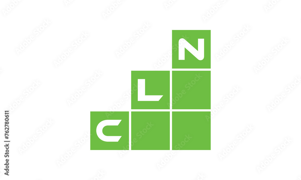 CLN initial letter financial logo design vector template. economics ...